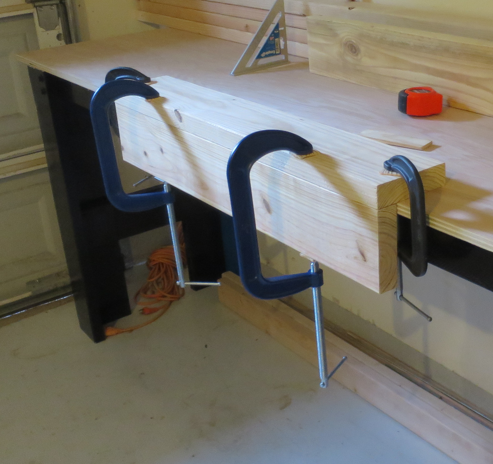 Clamped prior to drill